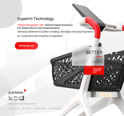 smart shopping cart supplier ,Superhii smart shopping cart